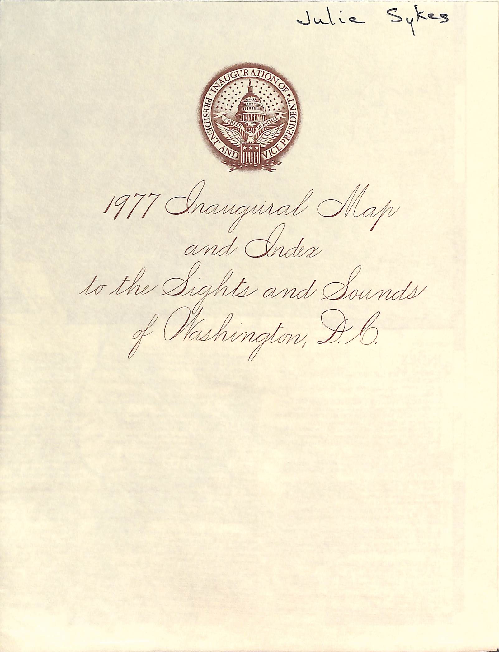 Presidential Inaugural Invitations and Memorabilia for President Jimmy ...